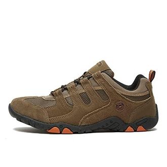 Hi-Tec O010073-041-HI-TEC QUADRA II, Taupe/Burnt Orange, Chaussure de randonn&eacute;e Homme, Brown, 42 EU