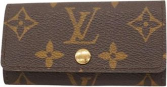 Louis Vuitton unisex, Pre-owned, Brun, Taille: ONE Size Porte-cl&eacute;s en tissu Pre-owned