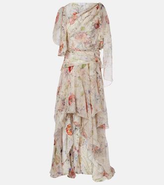 Alexander McQueen Robe aus Seidenchiffon