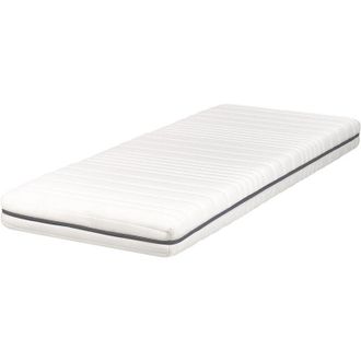 Beliani Beliani - Matelas Simple &agrave; Mousse 80 x 200 cm Rembourrage Polyester Housse Amovible Blanche Enchant