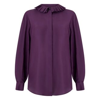 Alberta Ferretti Seidenhemd - - Blouses & Shirts - Damen - Lila - XS