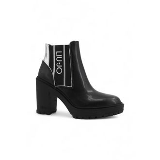Liu Jo Leder-Stiefeletten mit Logo - - Shoes - Damen - Schwarzk - 36 EU