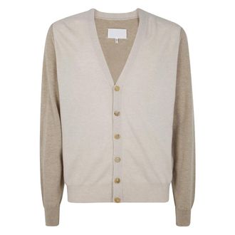 Maison Margiela Wool Knit Cardigan - - Knitwear - Herren - Beige - L