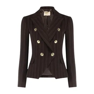 Rinascimento Femme, Vestes, Brun, Taille: 44 FR Giacca Corta Sfiancata