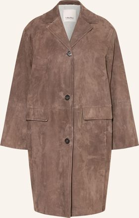 Max Mara Ledermantel Ortensia braun