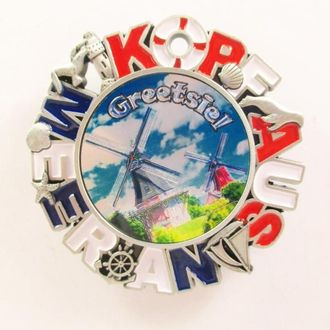Generic Greetsiel Magnet Metall drehendem maritimen Kranz Drehscheibe Souvenir