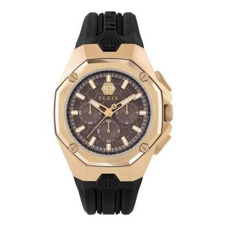 Philipp Plein unisex, Accessoires, Noir, Taille: ONE Size Montre Chronographe Octagon