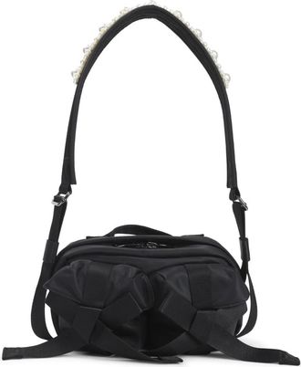 Simone Rocha Schleifen Crossbody Tasche mit Verzierungen - - Bags - Damen - Schwarzk - ONE SIZE