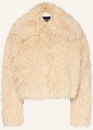 HUGO BOSS Kunstfell-Jacke Cefura beige