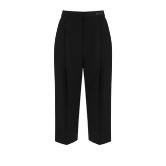 Elisabetta Franchi Leichte Krepphose - - Trousers - Damen - Schwarzk - M