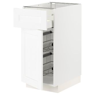 IKEA METOD / MAXIMERA Unterschrank mit Drahtkorb/Tür