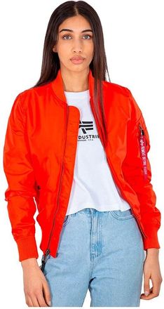 Alpha Industries Alpha Industries Damen MA-1 TT Wmn Bomberjacke, Atomic Red, Standard