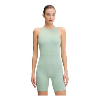 Casall Aligned Open Back Bodysuit - - Jumpsuits & Playsuits - Damen - Gr&uuml;n - M