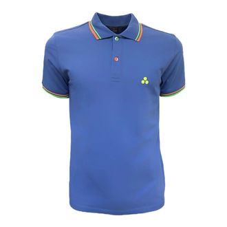 Peuterey Homme, Tops, Bleu, Taille: S Polo Bleu Design Élégant