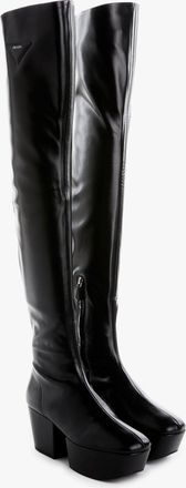 Prada Cuissardes &agrave; plateforme en nappa technique