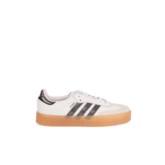 adidas Femme, Chaussures, Blanc, Taille: 37 EU Chaussures plates blanches Sambae W
