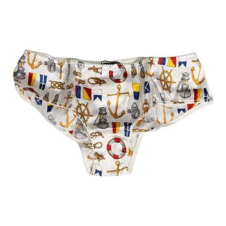 Dolce & Gabbana Femme, Sous-v&ecirc;tements, Multicolore, Taille: 38 FR Bas de jogging en polyester &agrave; imprim&eacute; marin