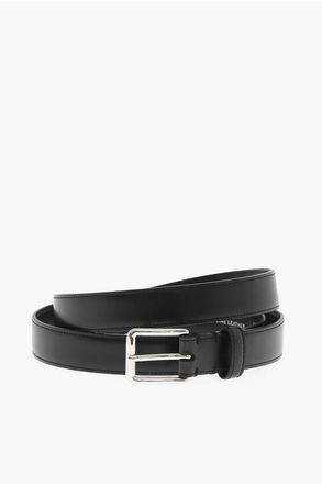 Dsquared2 Leather Belt with Silver Buckle 25mm size 110