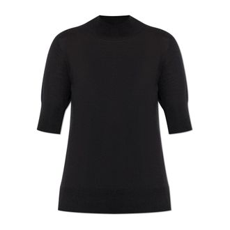 Jil Sander Top mit Stehkragen - - Knitwear - Damen - Schwarzk - XS