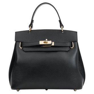 Estro & Luminara Ewige Klassik Satchel Tasche - - Bags - Damen - Schwarzk - ONE SIZE