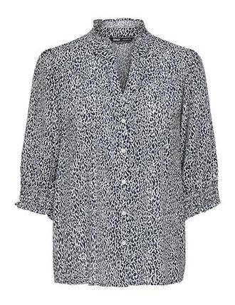 Only Carmakoma Carraya WVN Noos T-Shirt 3/4, Bleu Nuit, 54 Femmes