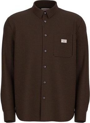 Guess Chemise pied-de-poule col classique en coton