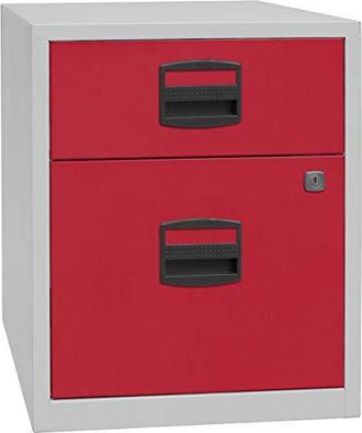 Bisley Bisley Home Personal Rollcontainer PFA: mit 1 Schublade und 1 Hängeregistaturschublade/Bürocontainer/Rollwagen Gebrauch für Schreibtisch, Akten, Dokum