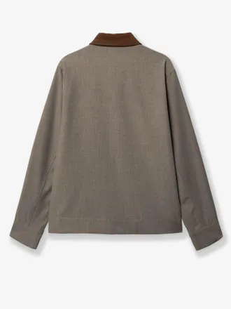 Woodbird Mens Jacket Wbpon Grey Viscose Blend Polyester