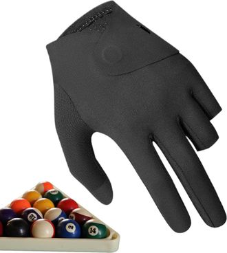 Generic Billards-Glove Magnetic Pool Snookers Cue Sport Gloves Professional Ergonomic Breathable Equipment for Sports Women Men Players Outdoor Home