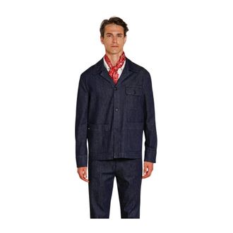 Mason's Work Jacket Overshirt aus Denim - - Jackets - Herren - Blau - M