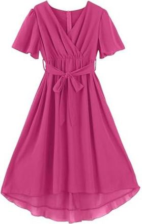 Generic Robes boh&egrave;me 2026 pour femmes, rose vif, XXL