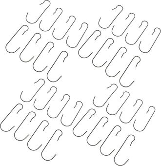 SOLUSTRE 200stücke Haken Für Dekorationen Ornamentclips Minihaken Für Ornamente Haken Für Lichterketten Gartenhaken Metall-dachrinnenclips Für Außenbereich Auß