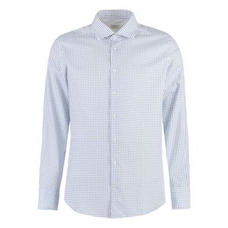 Bastoncino Homme, Chemises, Blanc, Taille: 4XL Chemise en coton imprim&eacute;