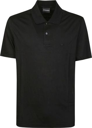 Emporio Armani Homme, Tops, Noir, Taille: S Polo Slim &agrave; Manches Courtes