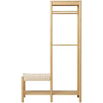 House Nordic House Nordic - Vestiaire dentr&eacute;e en bambou et corde H165cm - Bois clair - Ember