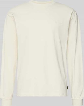 Woodbird Longsleeve mit Label-Stitching Modell Baine