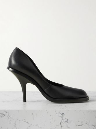 Dries Van Noten Pumps Aus Leder - Schwarz