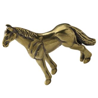 FOMIYES Retro Kupferpferd Skulptur Filigranes Handwerk Miniaturgr&ouml;&szlig;e als Wohndekor und Schreibtischornament f&uuml;r Pferdeliebhaber