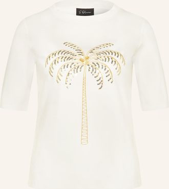 s.Oliver Black Label S.Oliver Black Label T-Shirt Mit Pailletten weiss
