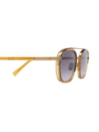 Ermenegildo Zegna EZ0231 Round-Frame Sunglasses - Dark Yellow
