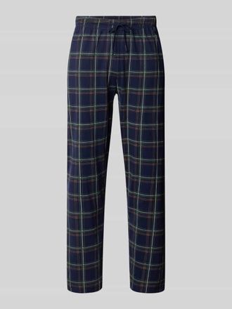 Bugatti Pyjama-Hose im Allover-Look mit elastischem Bund und Tunnelzug