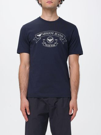 Emporio Armani T-shirt slim fit en coton avec logo contrastant