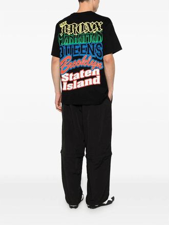 Awake NY Logo-Printed Crew Neck T-Shirt - Black