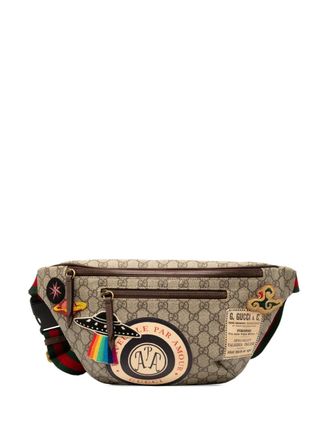 Gucci 2016-2025 GG Supreme Courrier G&uuml;rteltasche - Braun