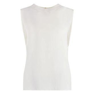 Saint Laurent Seiden-Top - - Blouses & Shirts - Damen - Wei&szlig; - S