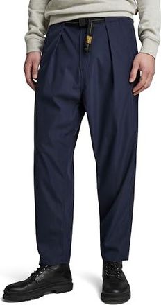 G-Star G-Star Homme Chino Pleated Belt Relaxed, Bleu (salute D24303-D517-C742), 33W / 36L