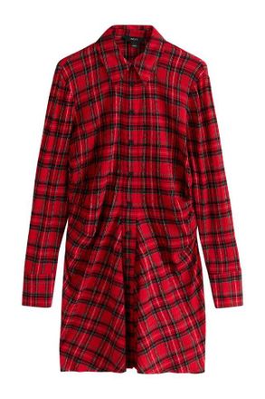 Next Minikleid Gerafftes Langarm-Hemdblusenkleid in Minil&auml;nge (1-tlg)