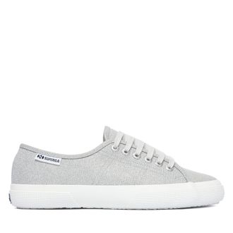 Superga Sneakers aus Stoff Superga 3750 Jersey Lame Leggera Low Top S4135ZW Silberfarben