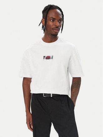 HUGO BOSS T-Shirt Dakhil 50579723 Wei&szlig; Relaxed Fit