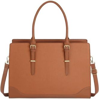 Generic Sac &agrave; main for ordinateur portable for femme, compatible avec une utilisation au bureau. Mallette pouvant &ecirc;tre port&eacute;e l&eacute;paule(Dark Green)